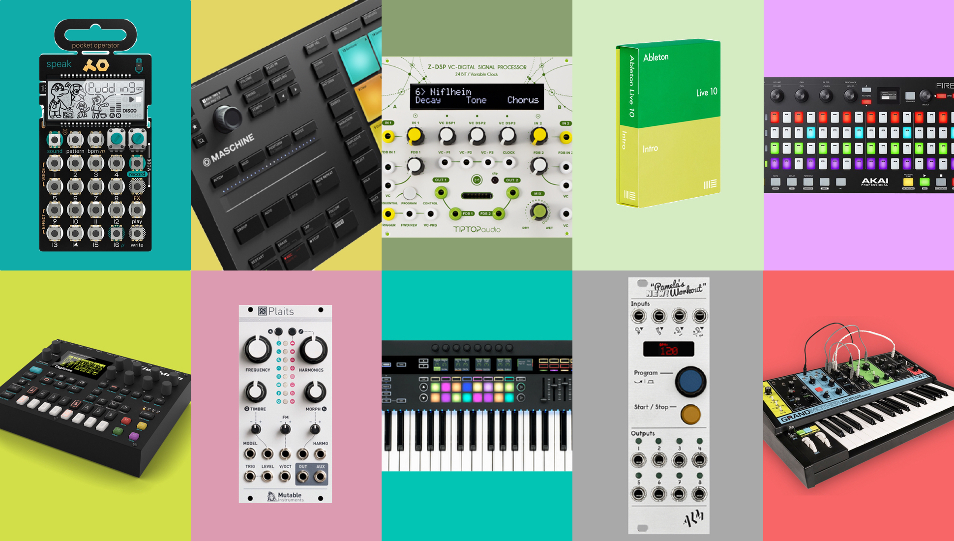 DJ Gift for Music Producer Red 2 Composer Synthesizer Waveforms Poster ...