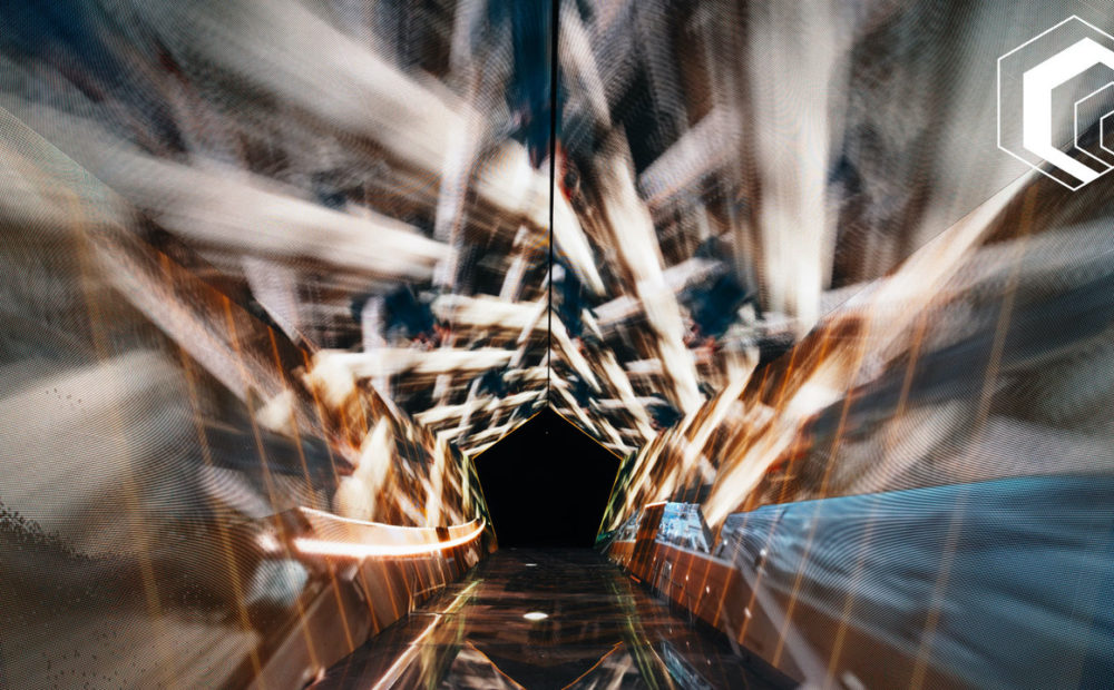 Weirdcore trips through a chilly floral landscape in [ -0º ]